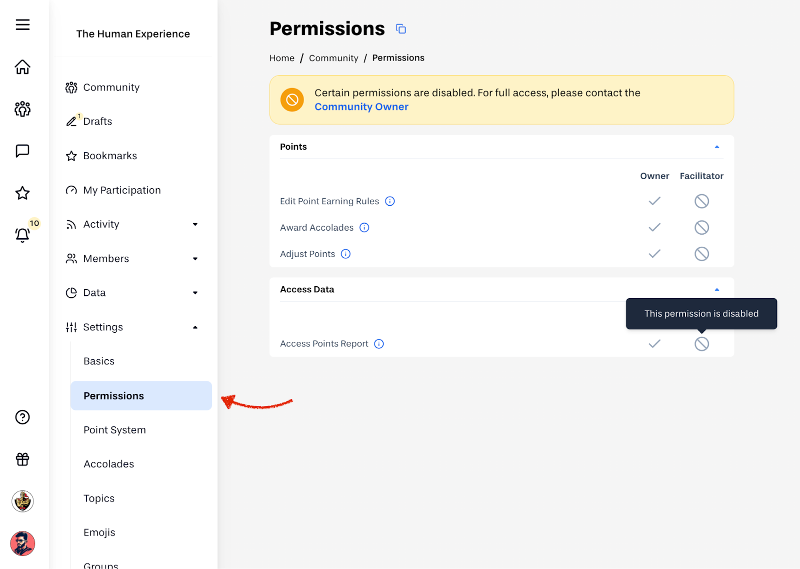 Permissions Management – Yellowdig